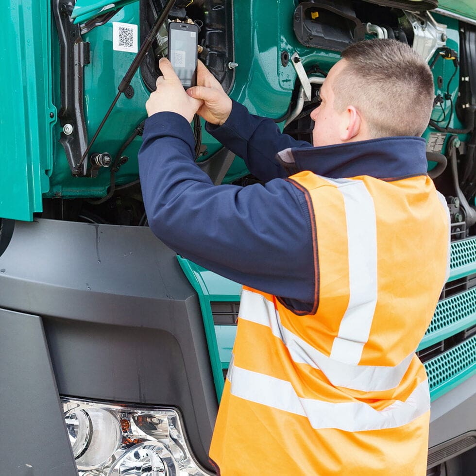 Obtain digital validation of compliance with the truck check app